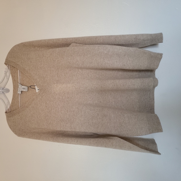 Rachel Zoe | Sweaters | Nwt Rachel Zoe 2ply 0 Cashmere Vneck Beige ...